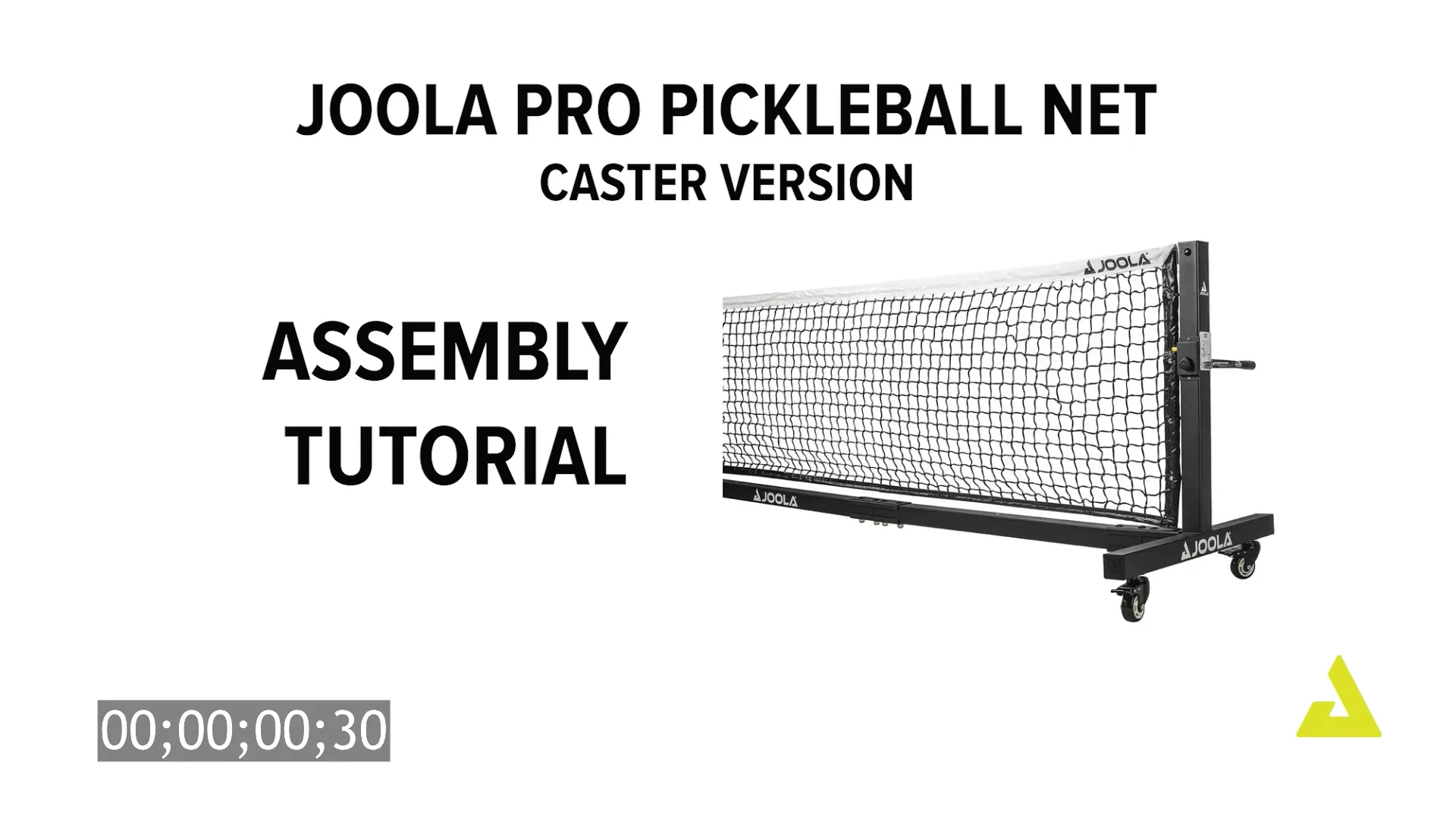 JOOLA Pro Pickleball Net Assembly_Time Code
