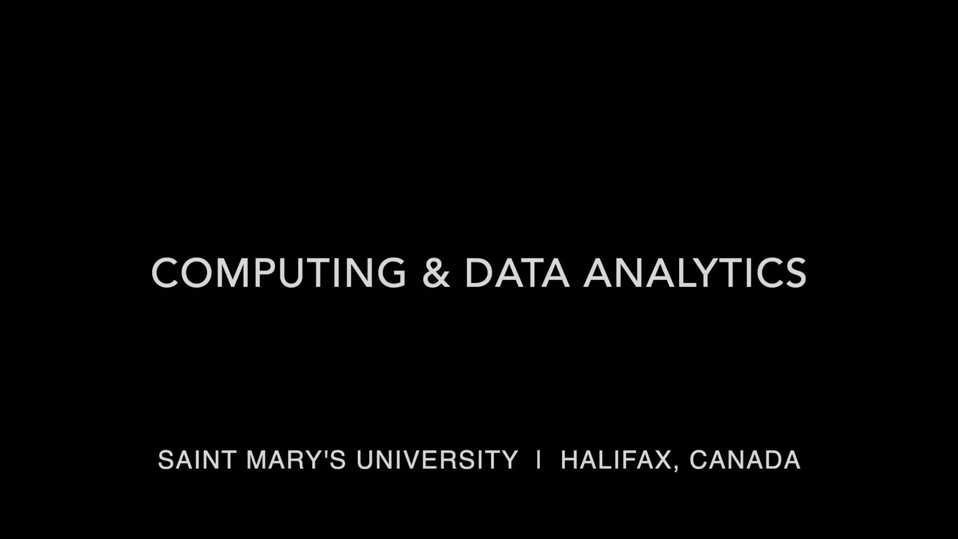 Computing & Data Analytics
