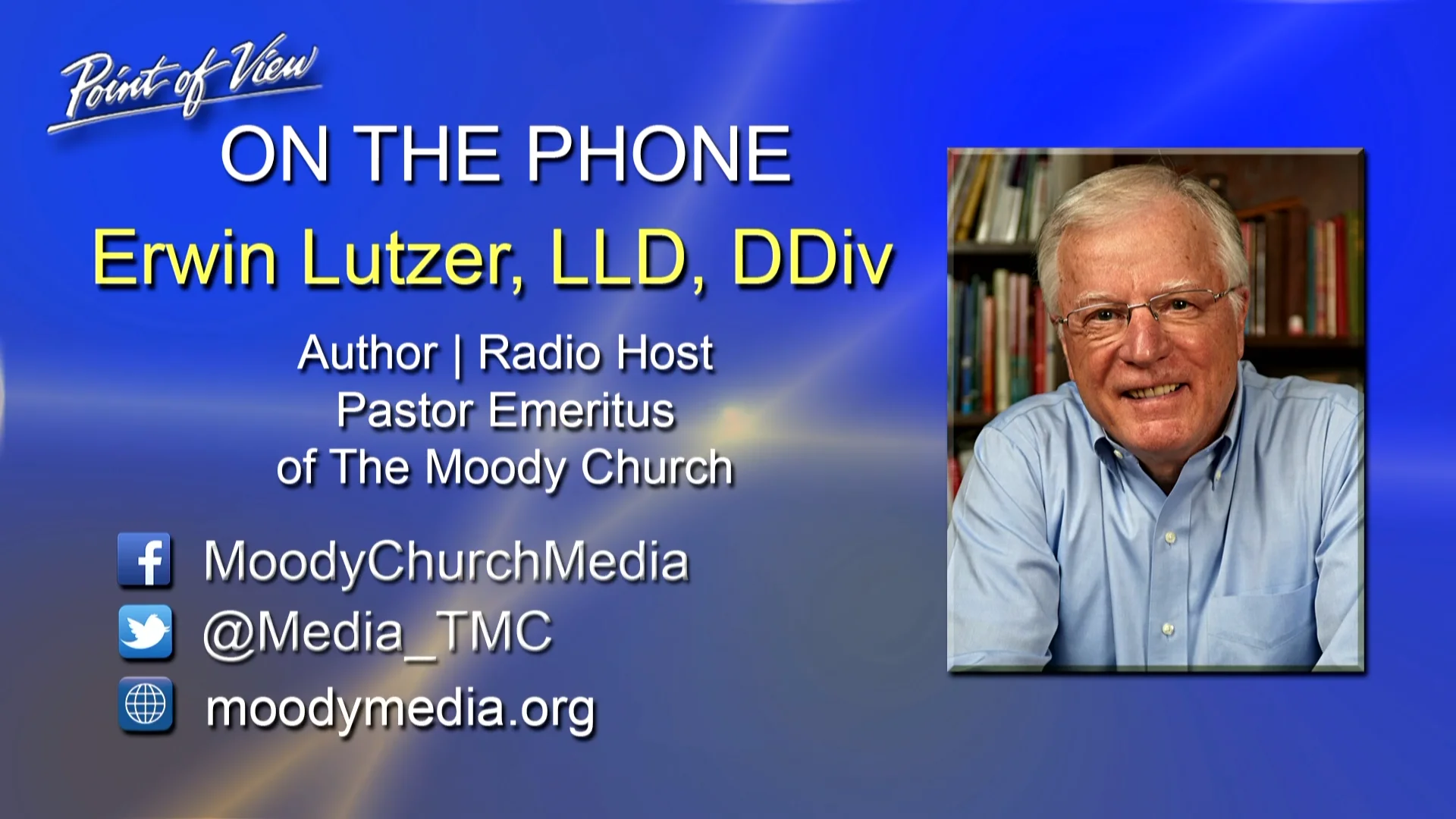 Point of View Livecast - Monday, September 9, 2024 - Edwin Lutzer ...
