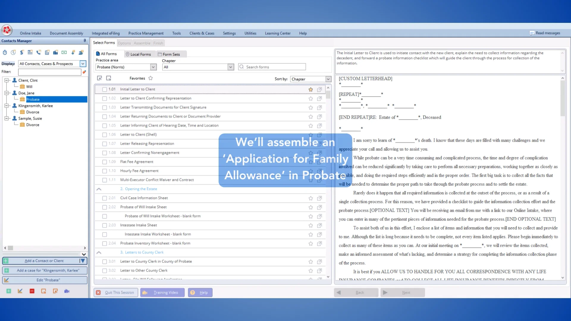 ADVANCED DOCUMENT ASSEMBLY