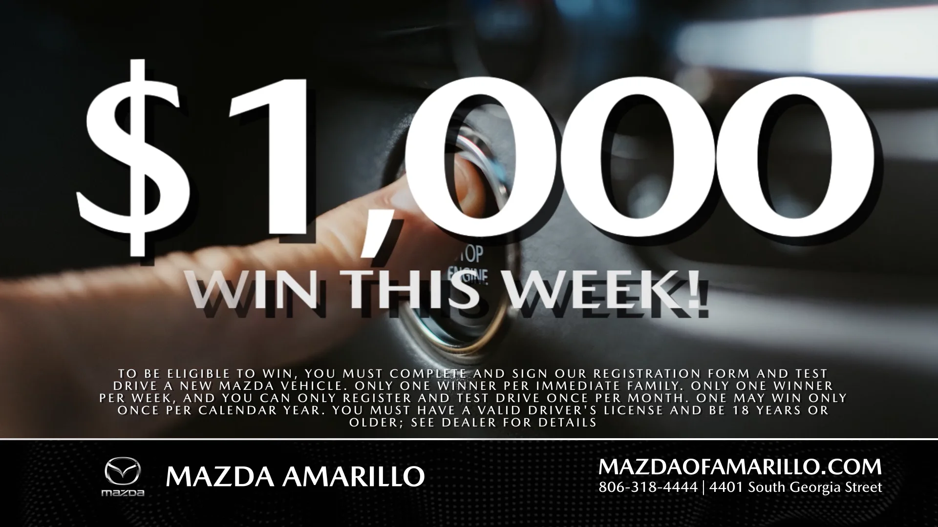 Mazda Amarillo Test Drive Challenge