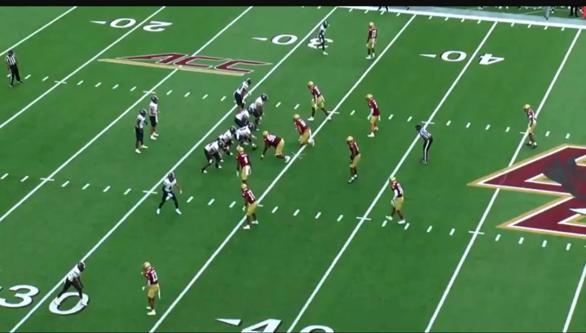 BC vs. DUQ Q2 11:50 DU33 2nd & 12 C1 Blitz X Post Too High