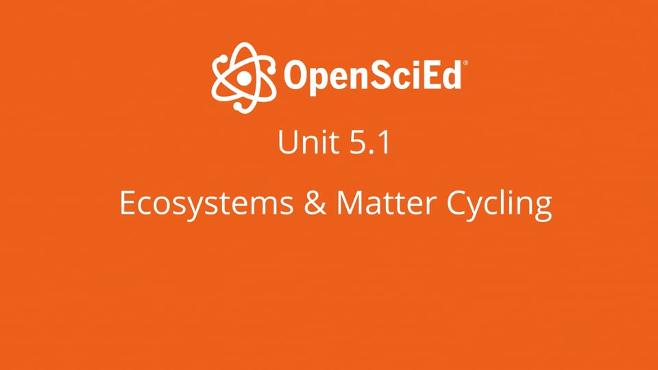Unit 5.1 Ecosystems & Matter Cycling - OpenSciEd