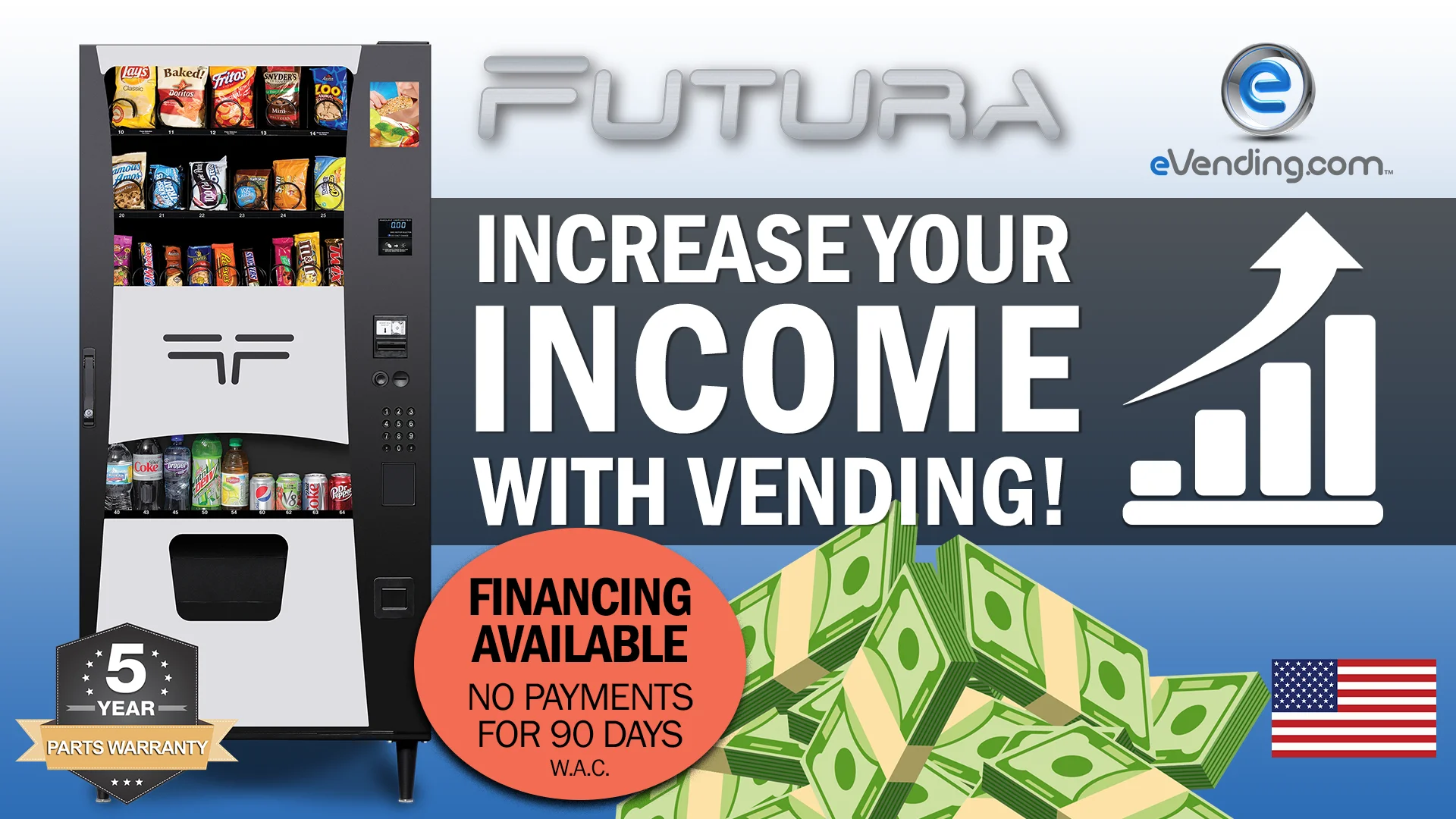 The Futura Combo Vending Machine from eVending.com