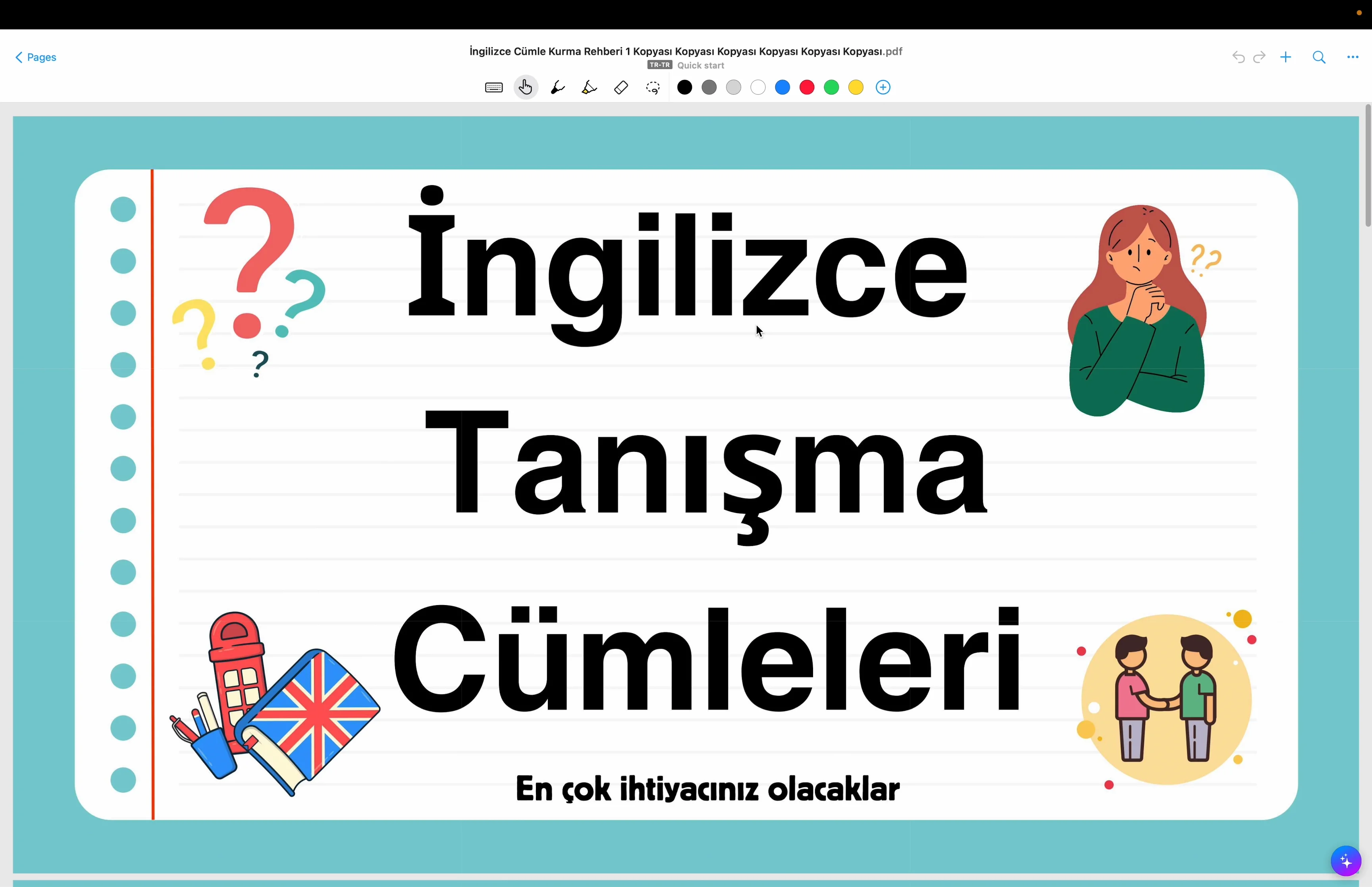 8) İngilizce Tanisma