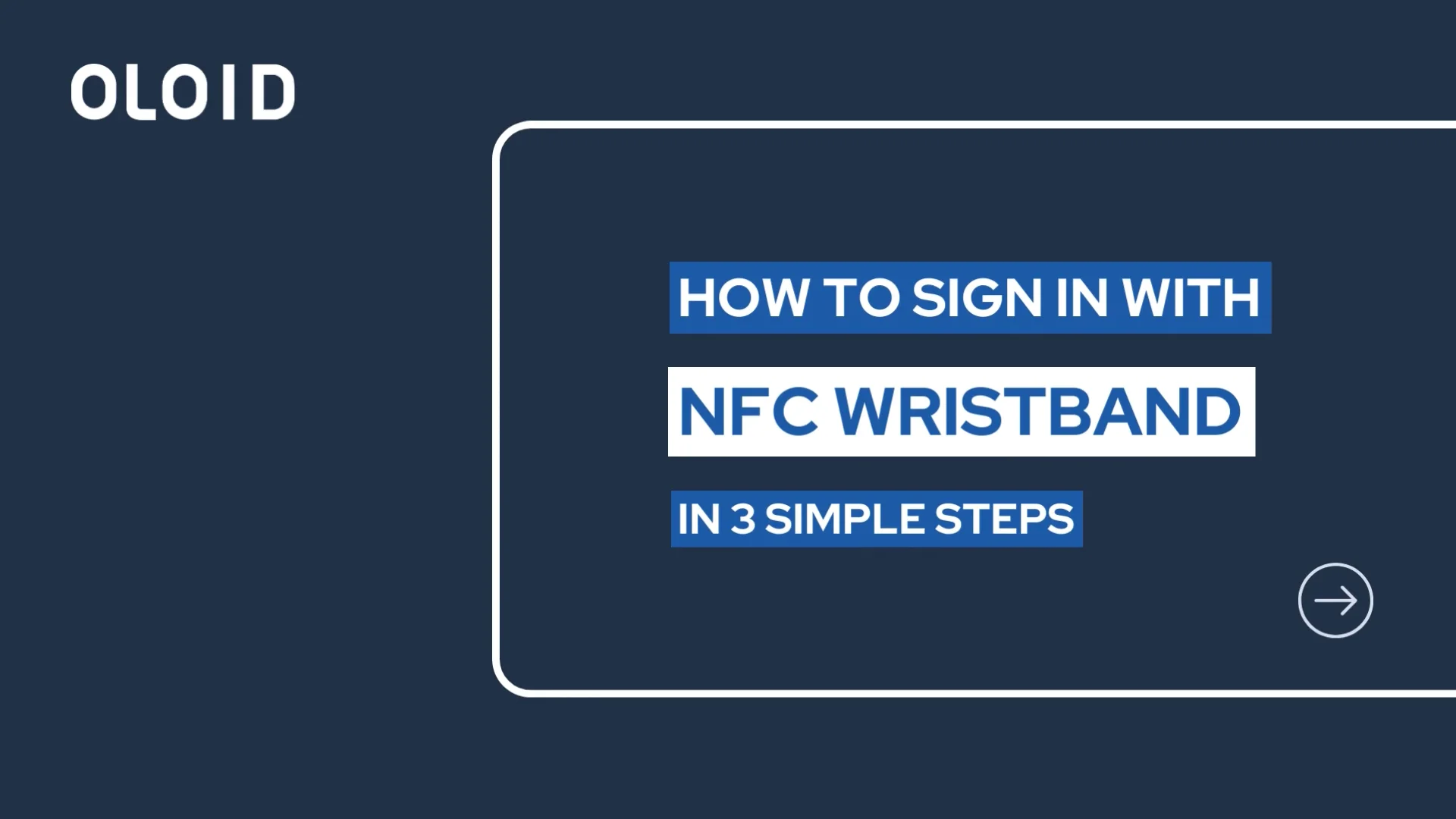 Login with NFC Wristband