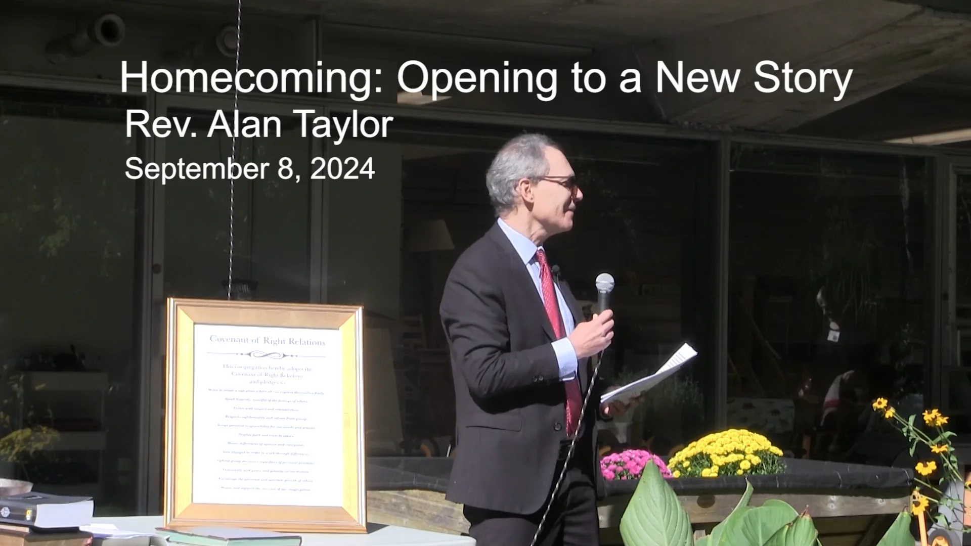 Homecoming: Opening to a New Story - Rev. Alan Taylor - September 8, 2024