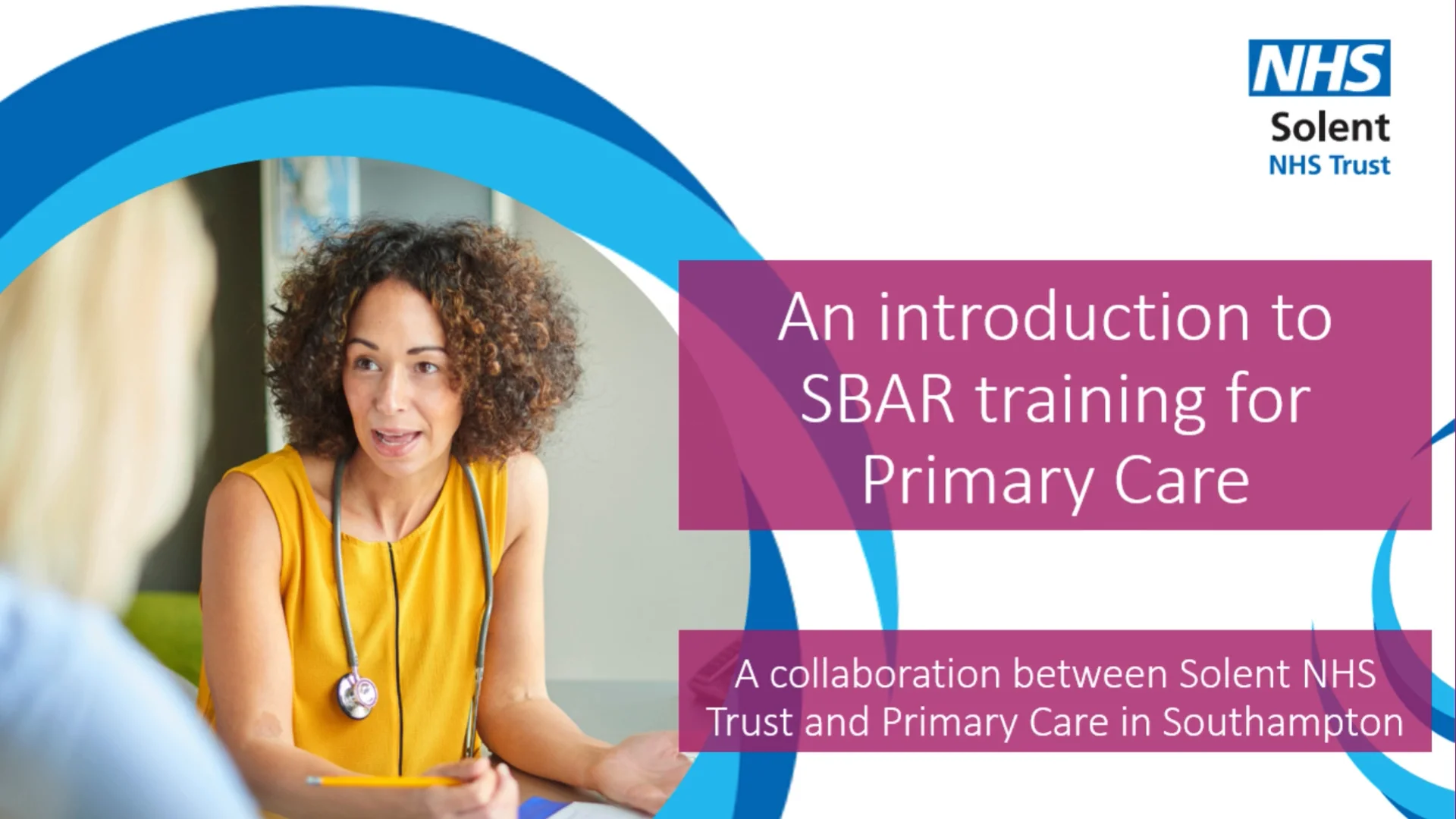 SBAR Communication Training for Primary Care