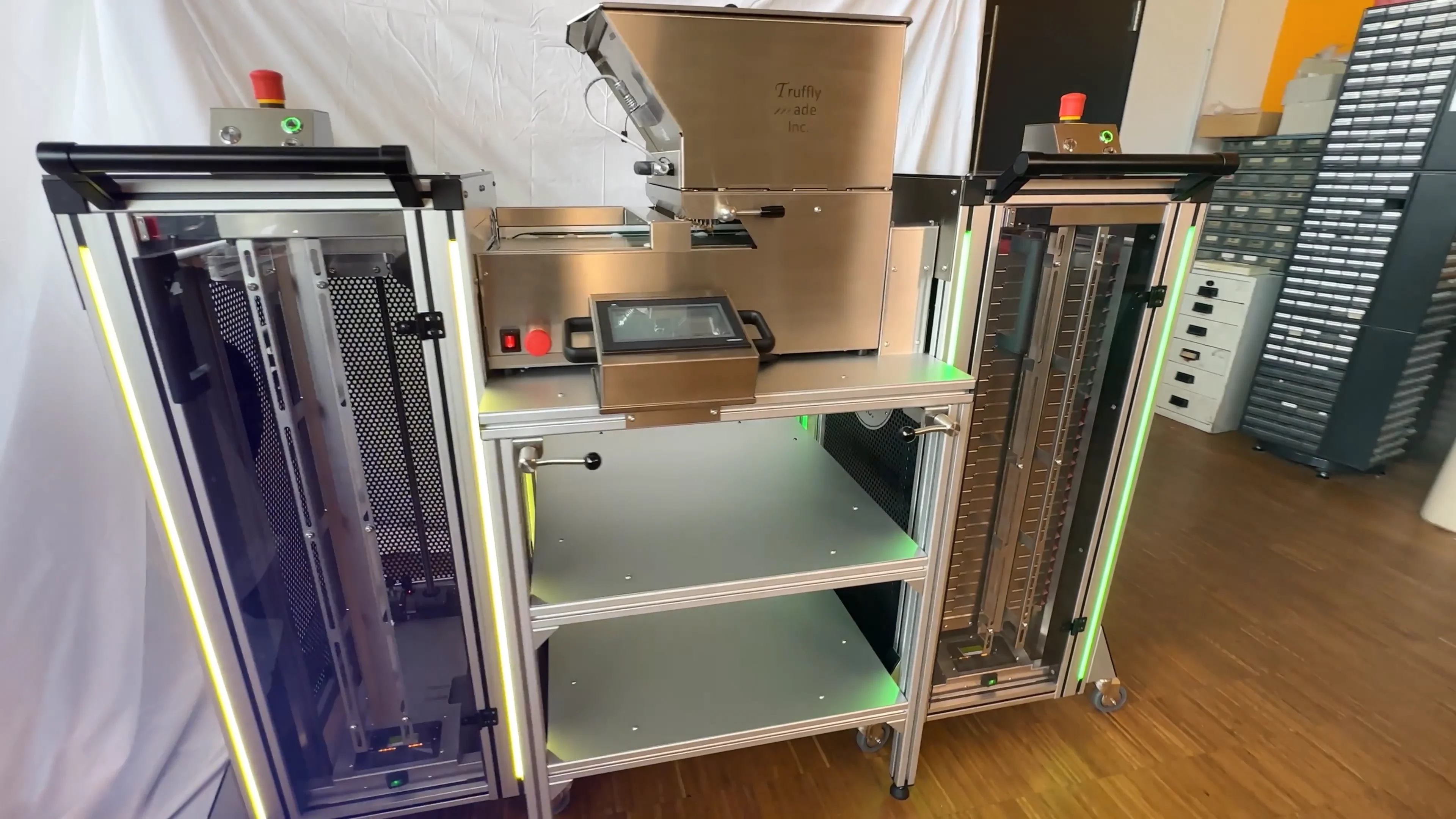 Automatic Depositor Tower Rack System by Truffly Made