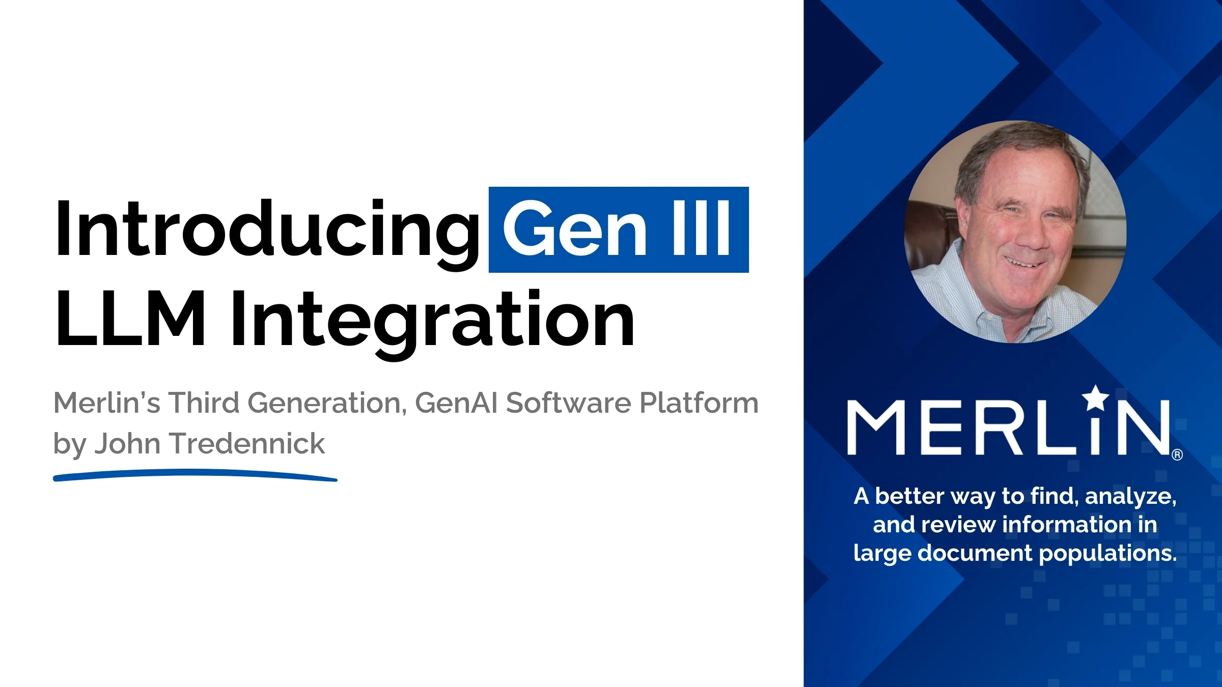 Introducing DiscoveryPartner Gen III, Merlin's Third Generation Generative AI Platform.