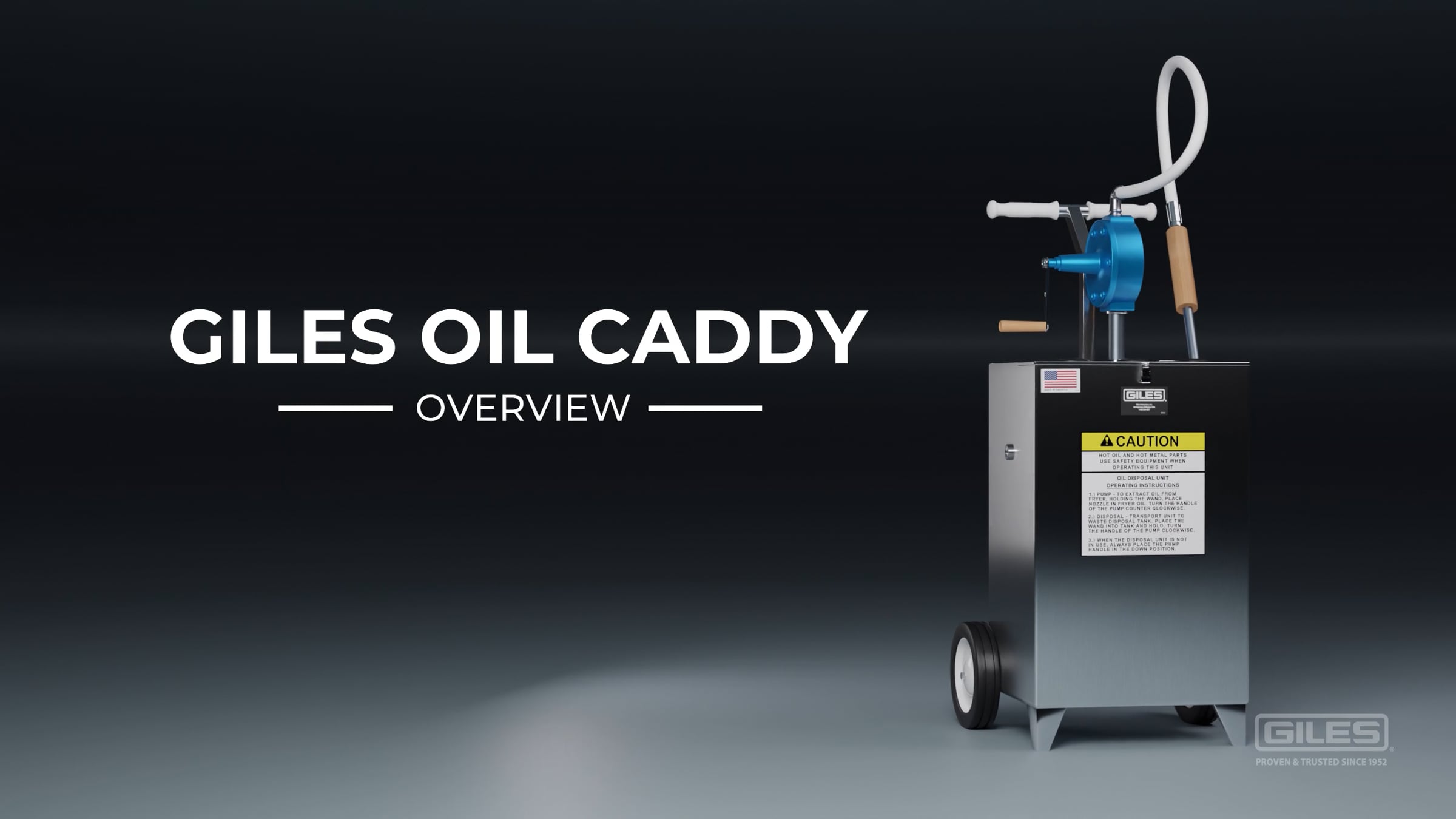 Giles GOC Portable Oil Caddy