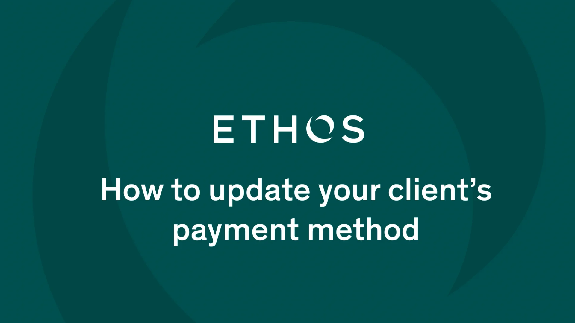 How to update client payment info