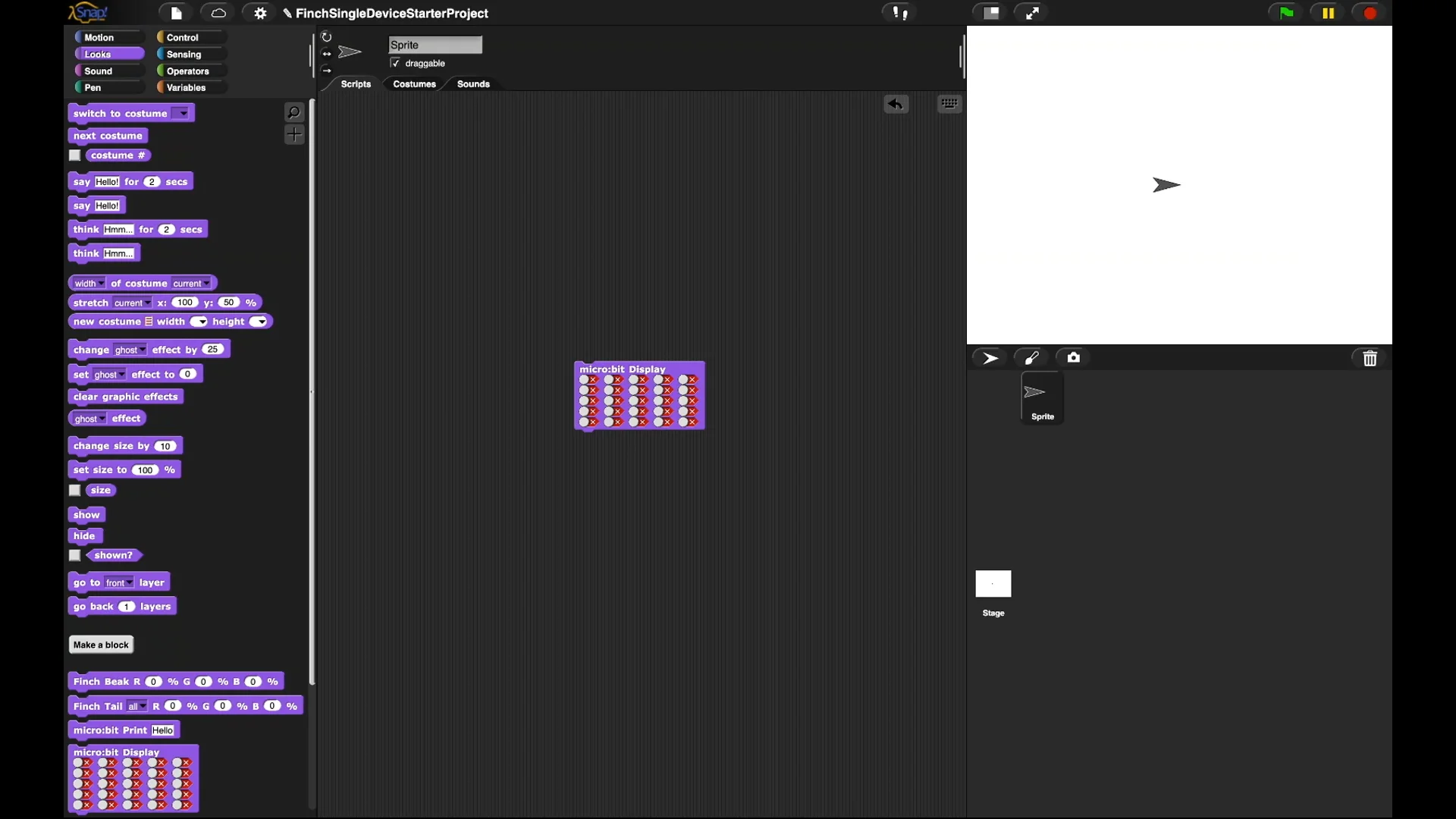 Finch Microbit Display