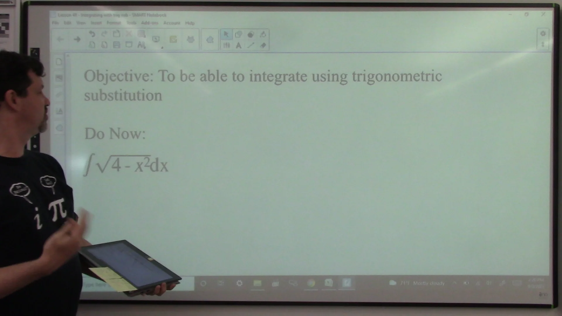 Calculus - Lesson 50: Integration by trig substitution