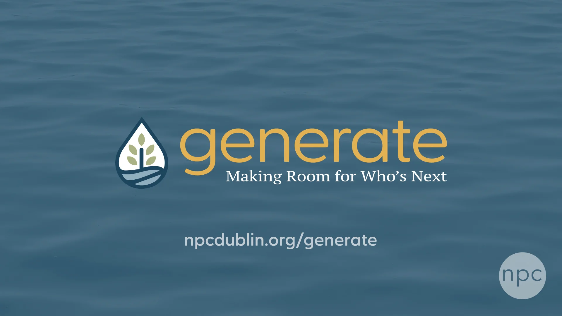 Generate | NPC Generosity Initiative