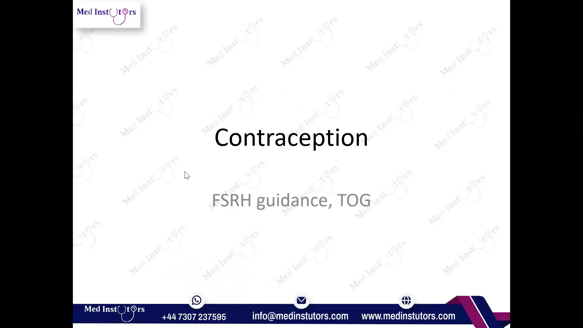 MRCOG-2 PREMIUM | LIVE SESSION OF SEXUAL & REPRODUCTIVE HEALTH PART2 ...