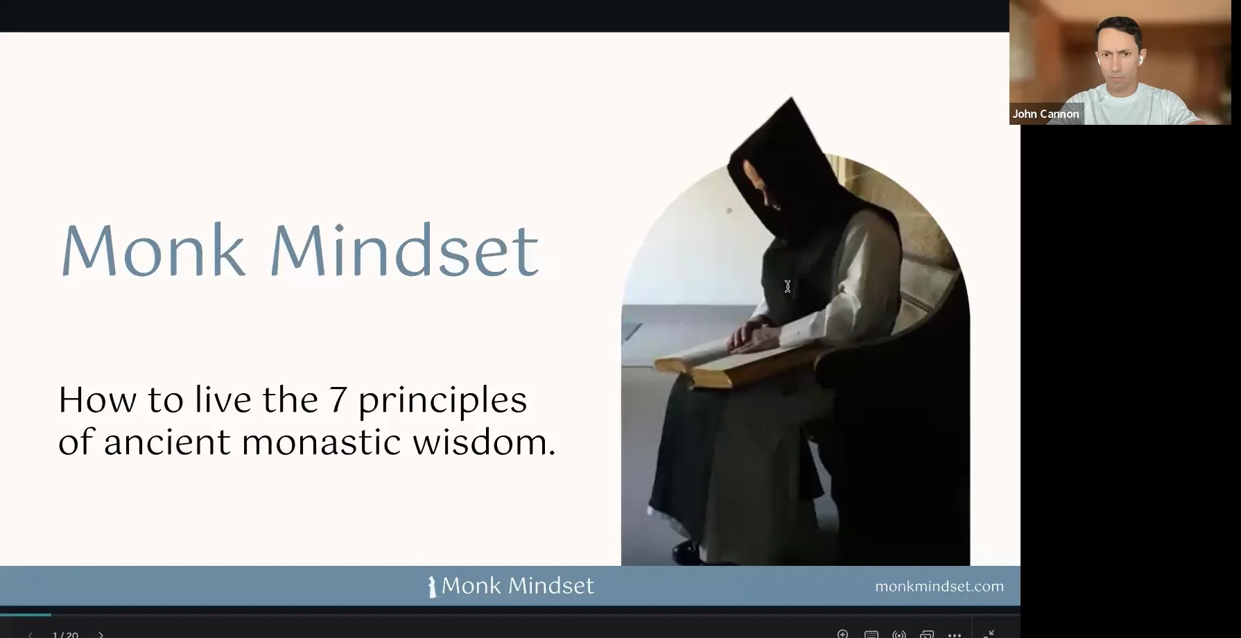 Reform Your Mindset through Monastic Wisdom Webinar || September 2024