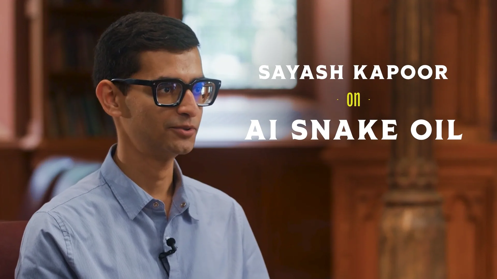 Sayash Kapoor (AI Snake Oile) Book Introduction