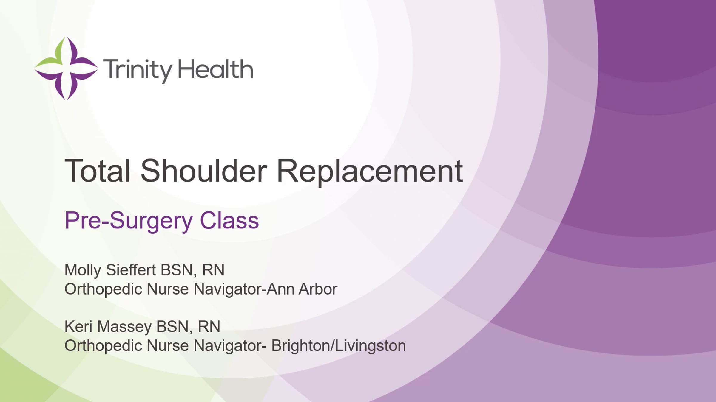 Total Shoulder Class