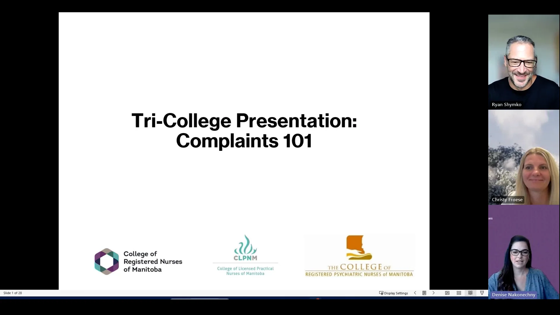 Tri-College Presentation: Complaints 101