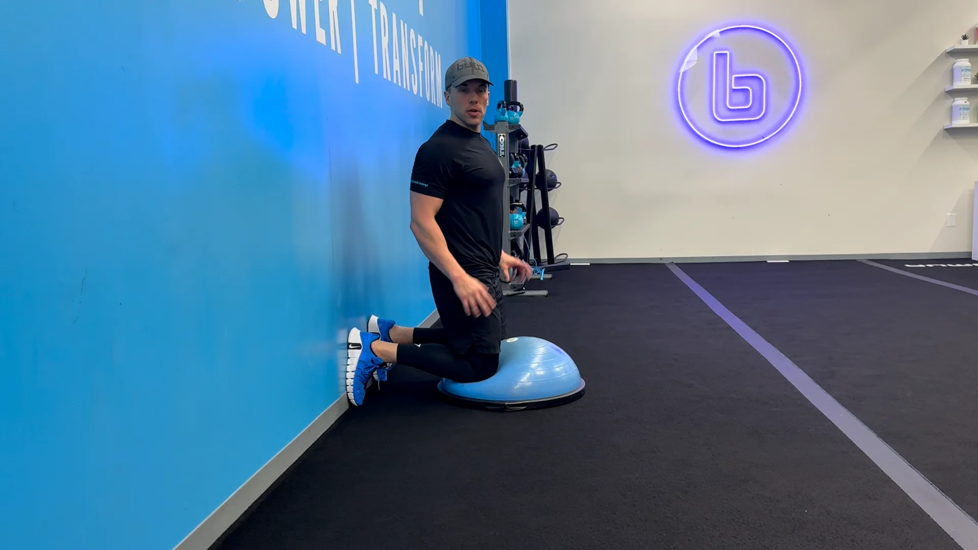 BOSU Nordic Hamstring Curls