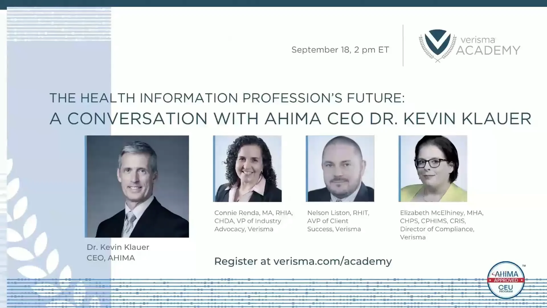 The Health Information Profession's Future: A Conversation with AHIMA ...