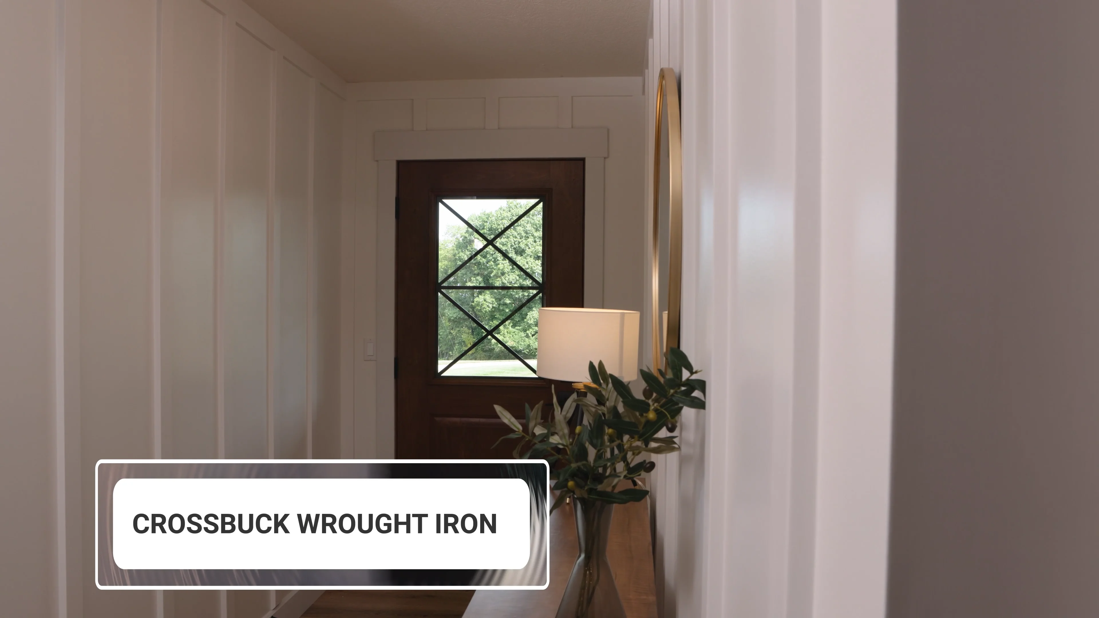 Crossbuck Wrought Iron Glass by ProVia