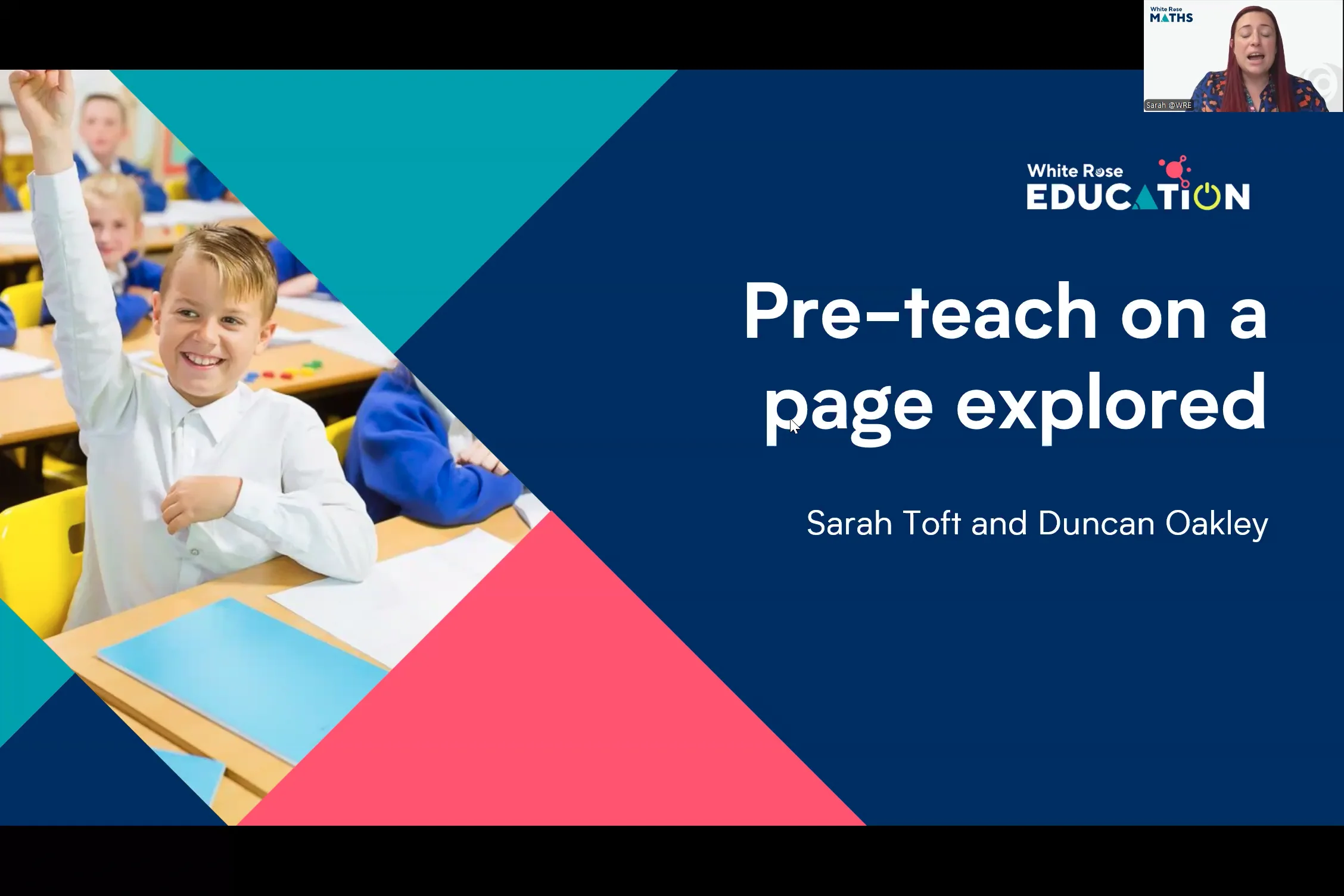 Pre-teach on a page explored