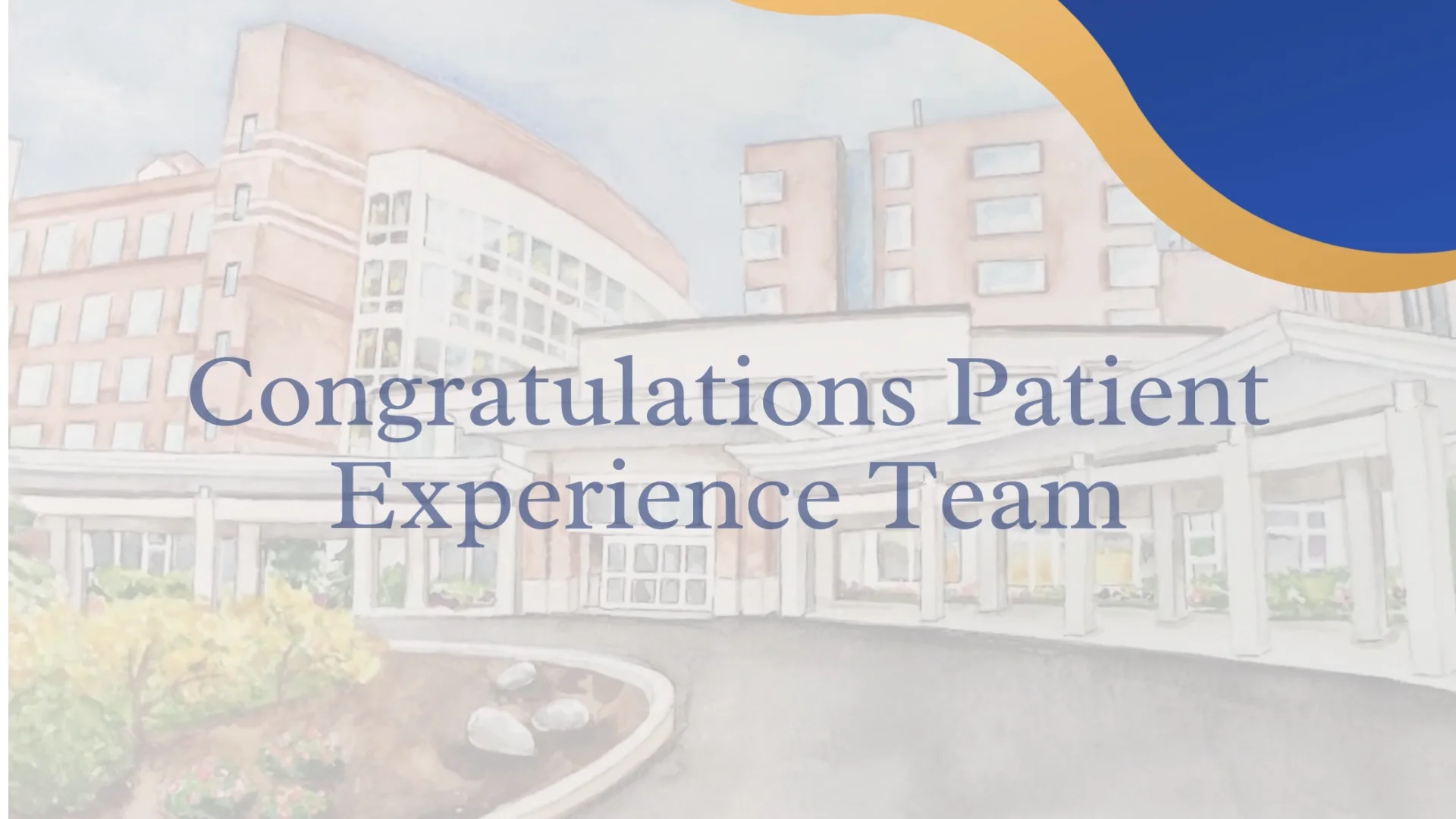 Congratulations Patient Experience Team - URMC Board Excellence Award