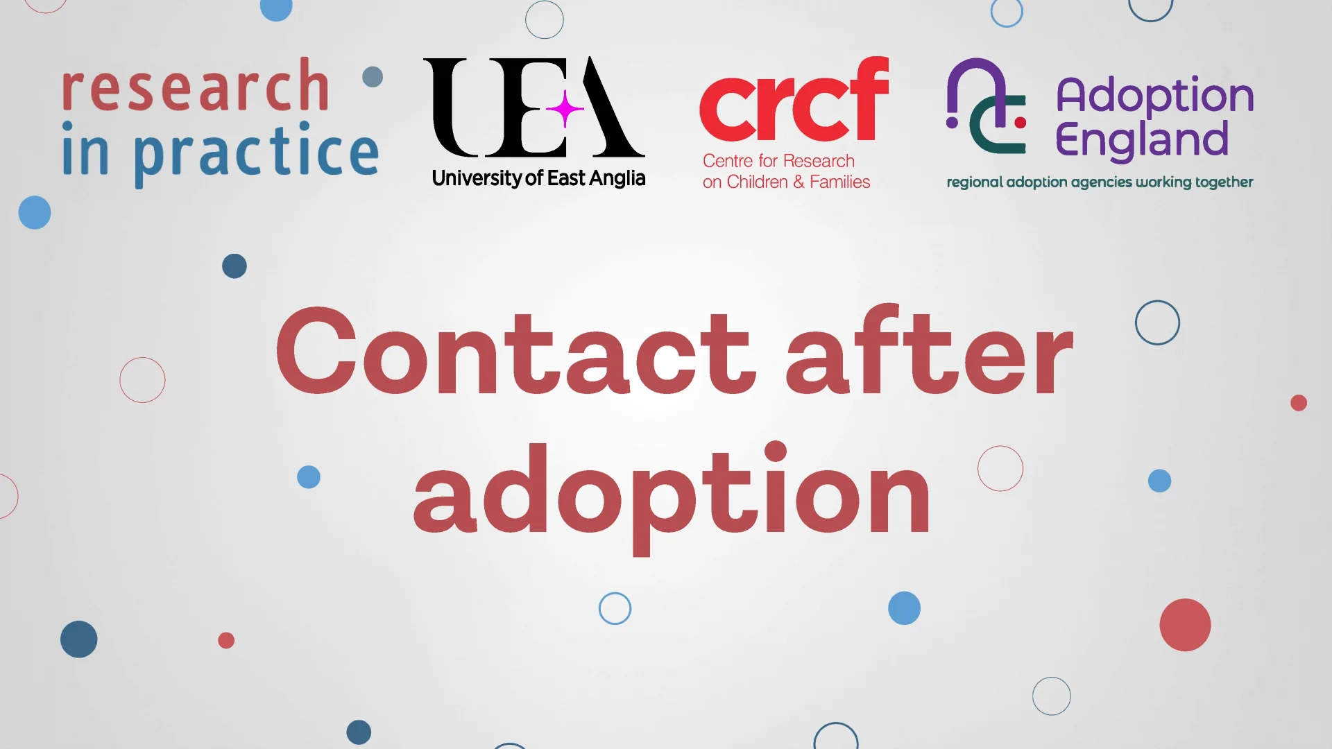 Supporting face-to-face contact - Film three: What has helped to make ...