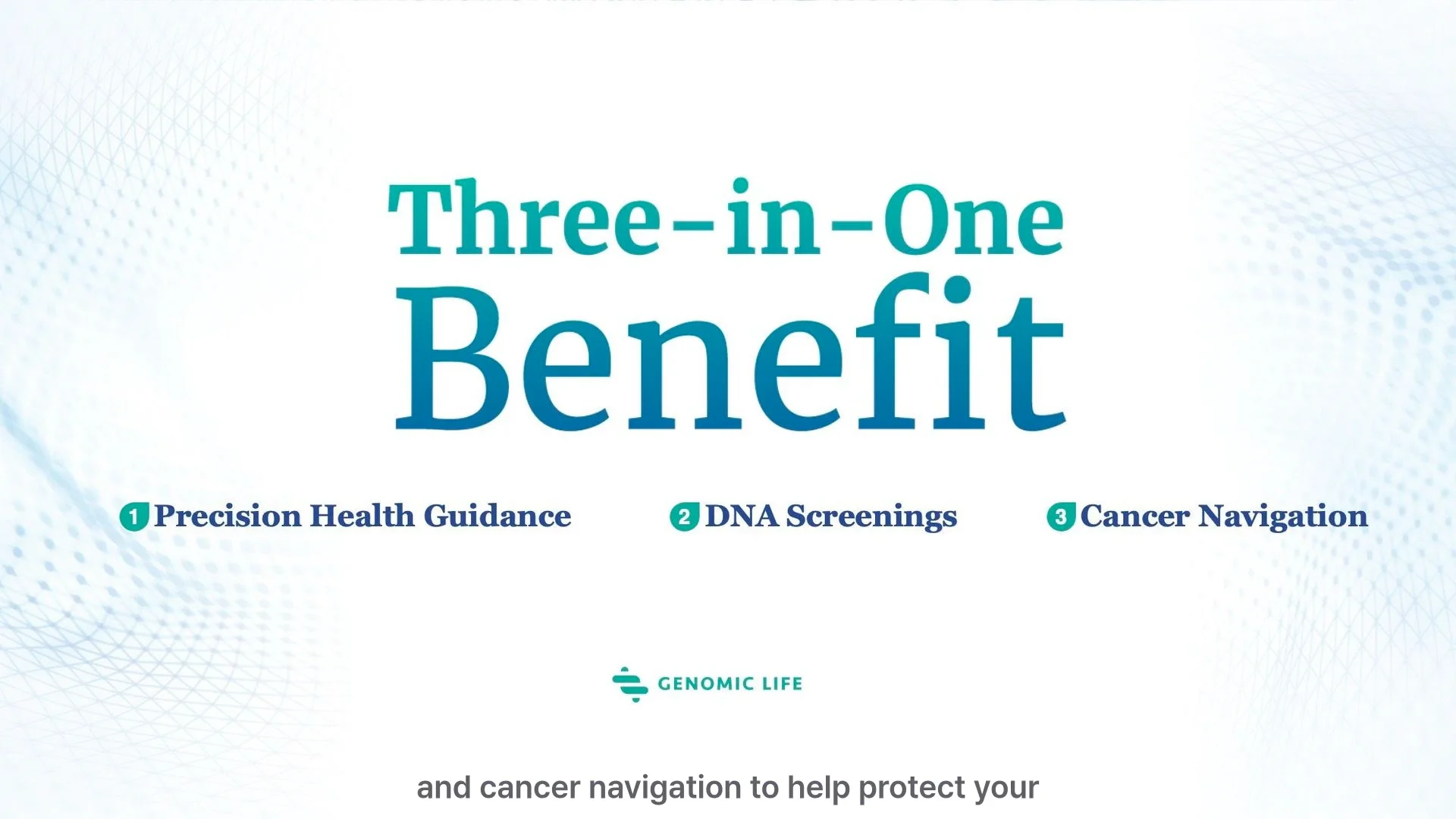 Genomic Life - 3-in-1 Benefit - 10min Overview