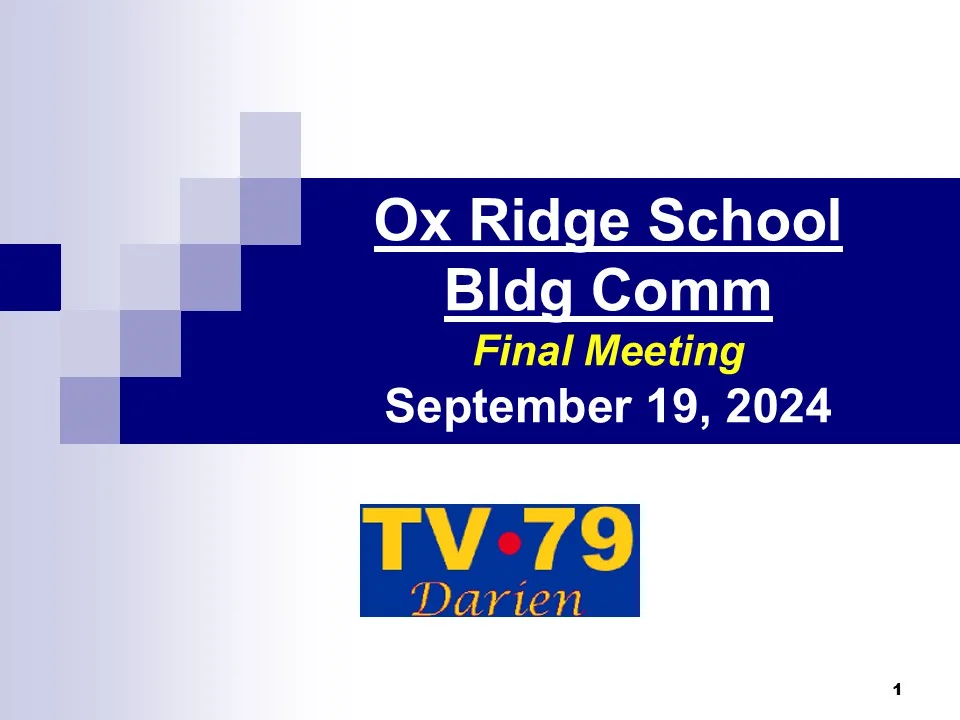 Ox Ridge Building Comm 9-19-2024