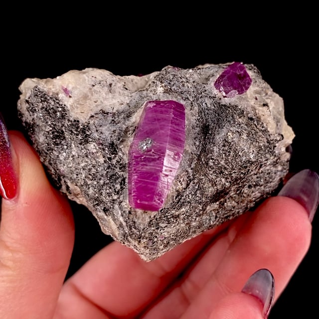 Corundum var: Ruby | Mysore Corundum Deposits, Karnataka, India