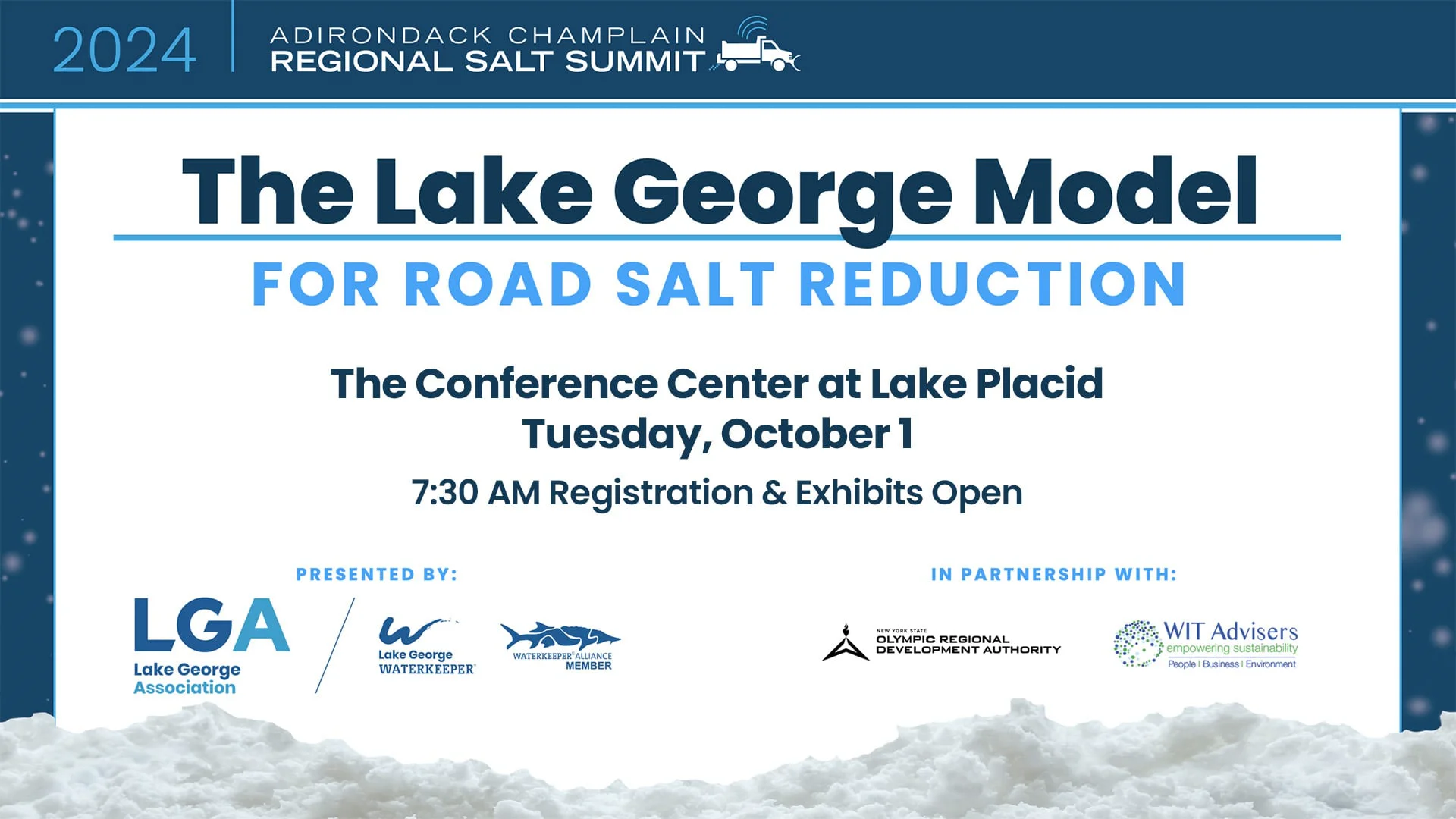 Adirondack Champlain Regional Salt Summit