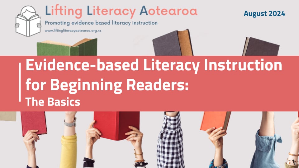 Evidence-based Literacy Instruction for Beginning Readers: The Basics