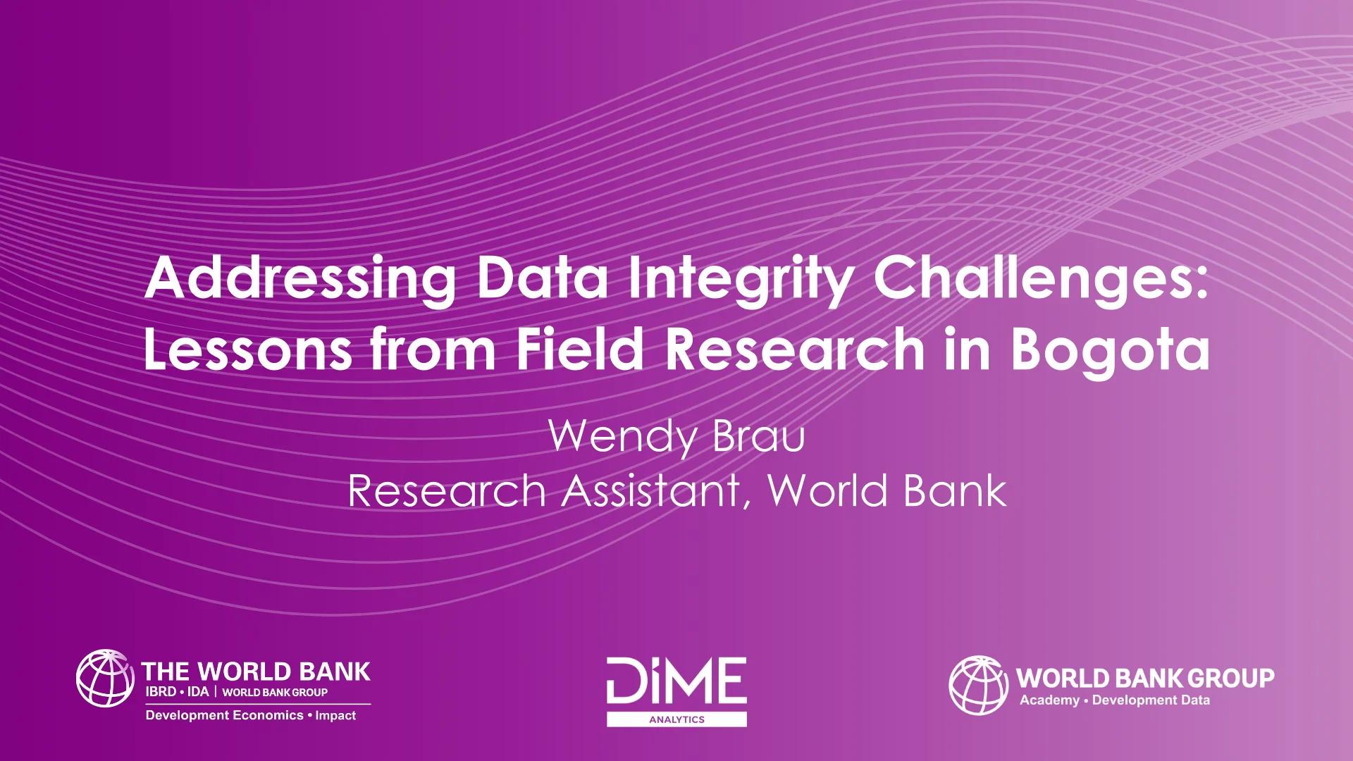 Addressing Data Integrity Challenges (Wendy Brau 2 - Module 4)