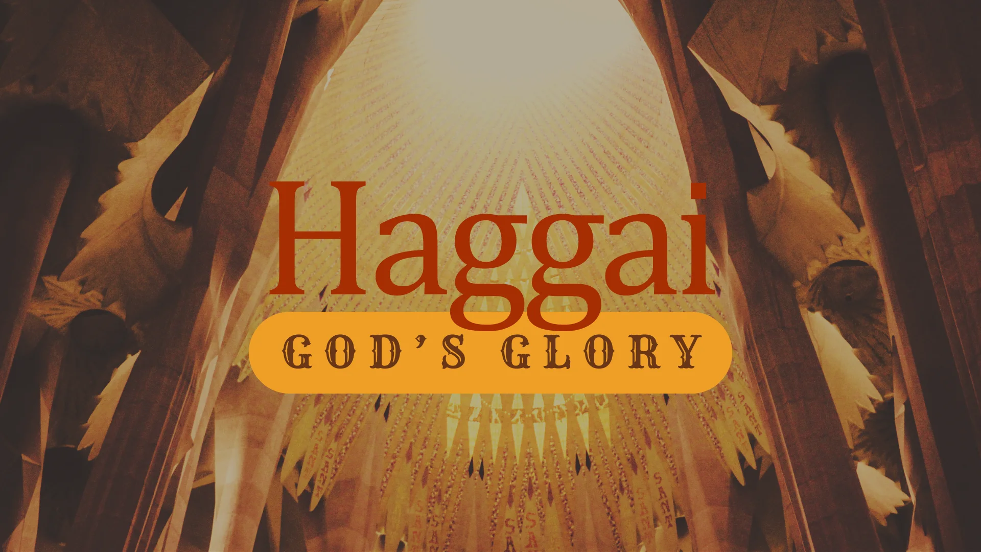 Haggai - Haggai: God's Glory on Vimeo