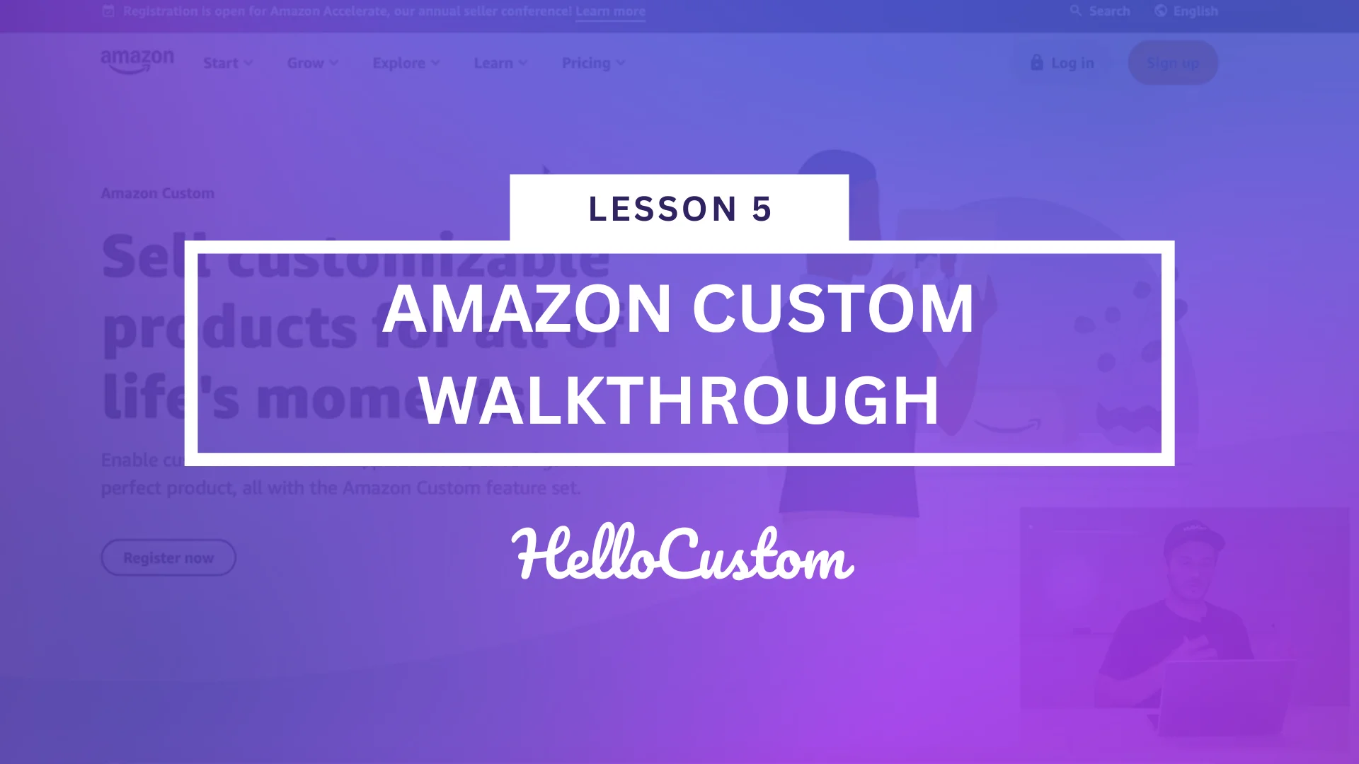 Amazon Custom Walkthrough