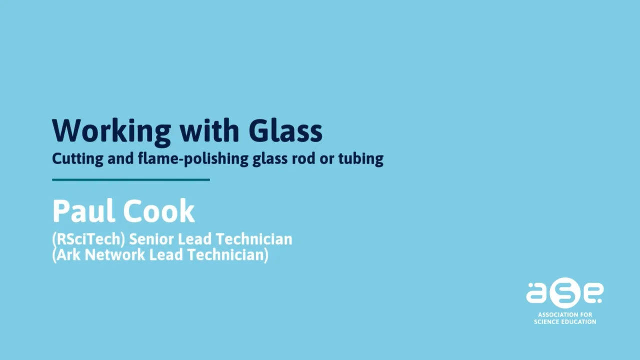 Cutting and flame-polishing glass rod or tubing