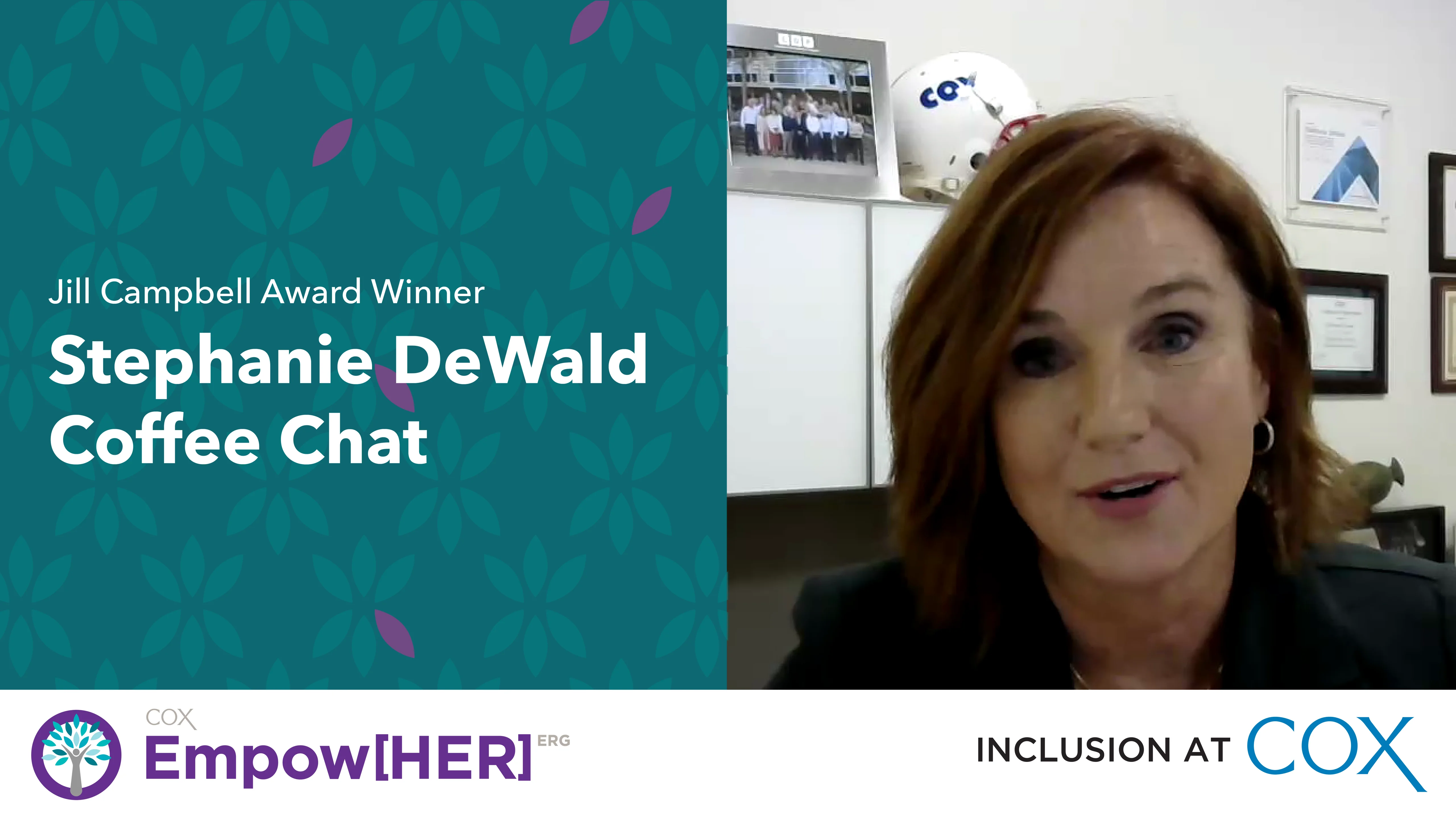 Virtual Coffee Chat with Stephanie DeWald, 2024 Jill Campbell Award Winner