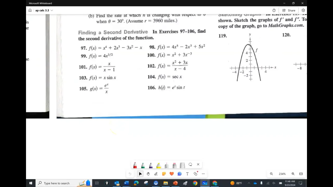 ap calc 24 3.3 final exercises