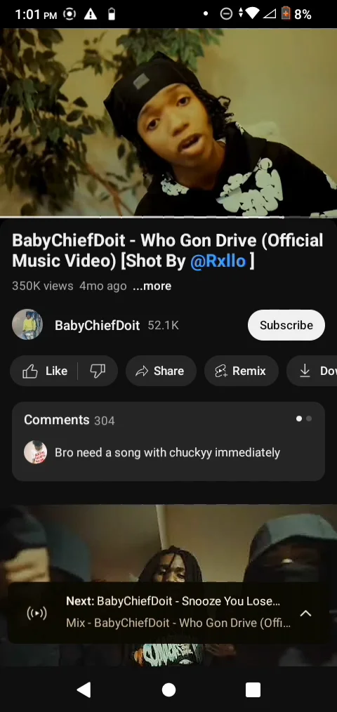 babychifdoit-who gon drive