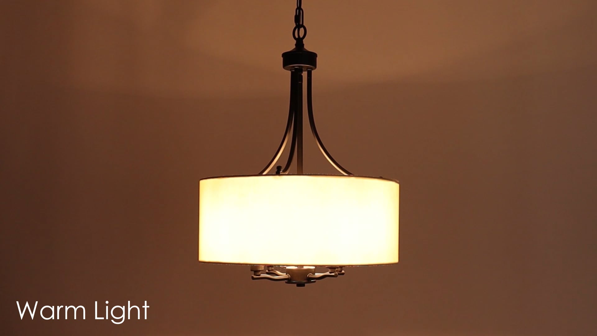 LNC 4-Light Matte Finish Modern Fabric Shade Chandelier - Transitional ...