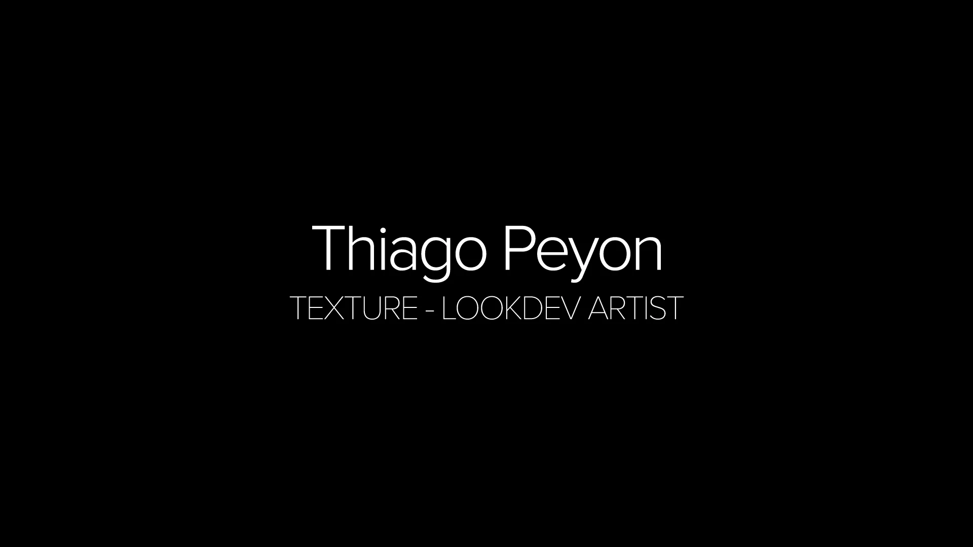 Thiago_Peyon -Texture_Lookdev_Reel