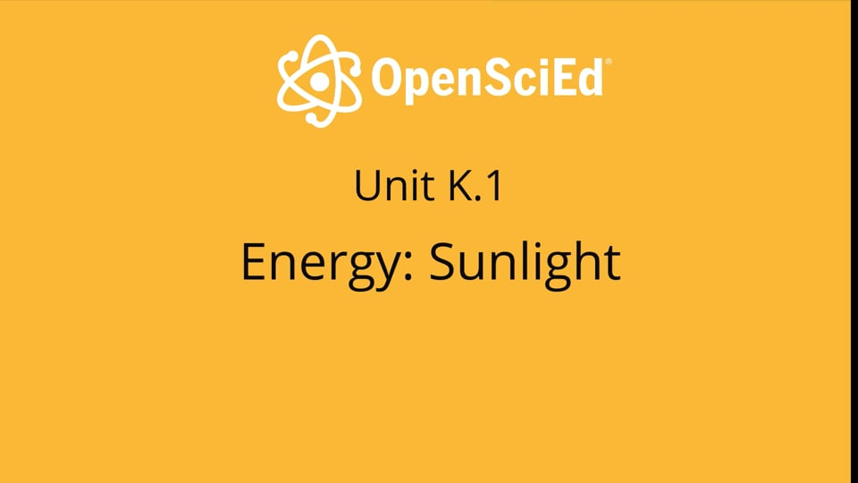 Unit K.1 Webinar - OpenSciEd