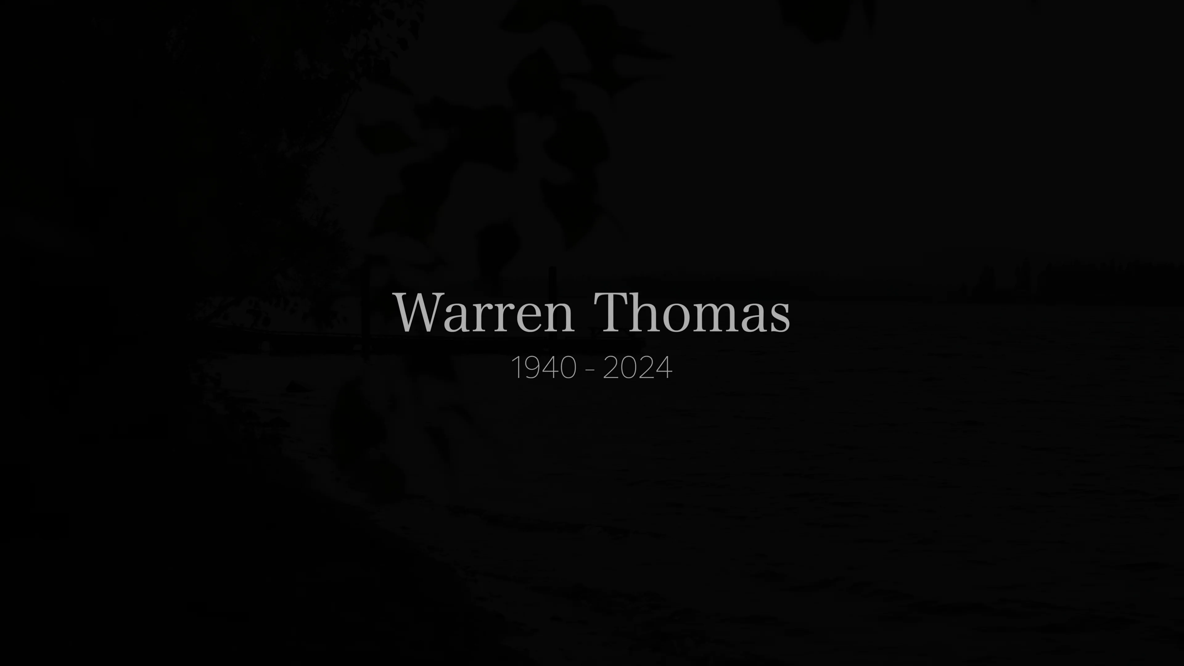 Warren Thomas Memorial Film - Diamond Lake