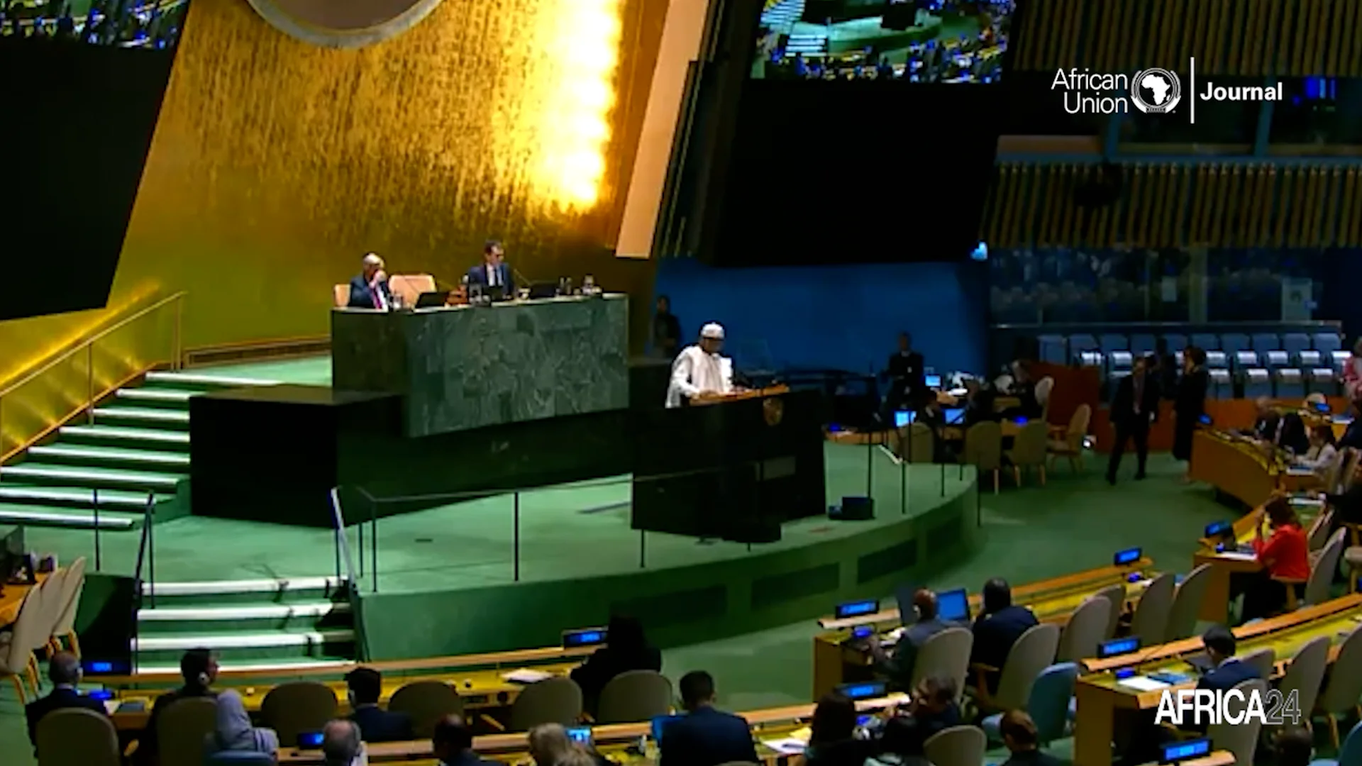 Le président de la 79e session de l’AG de l’ONU Philémon Yang son ...