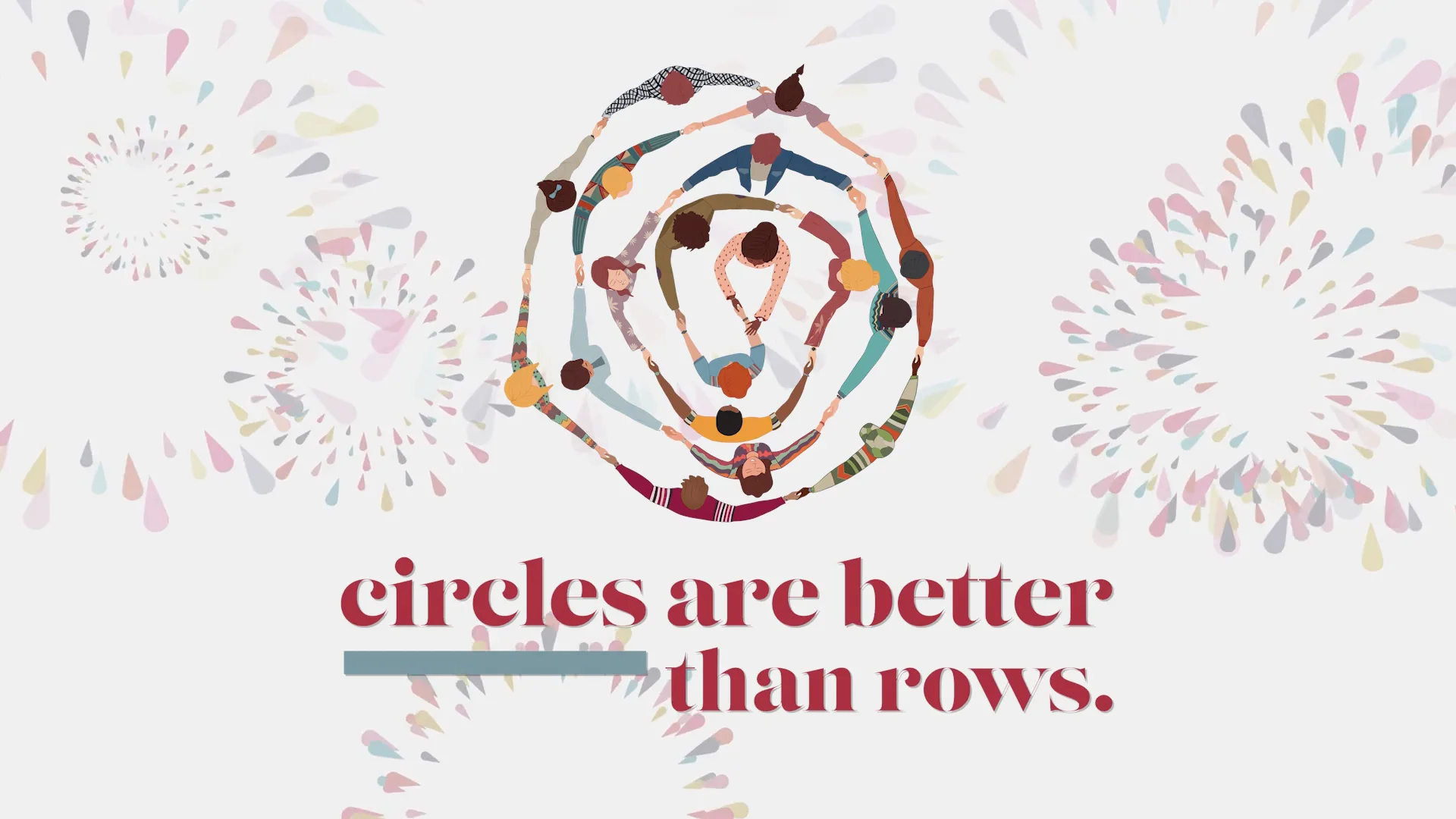 Circle Are Better Than Rows Bumper