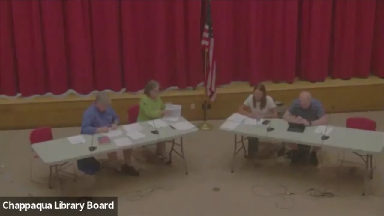 Chappaqua Library - Chappaqua Library Board of Trustees 8/19/24 on Vimeo