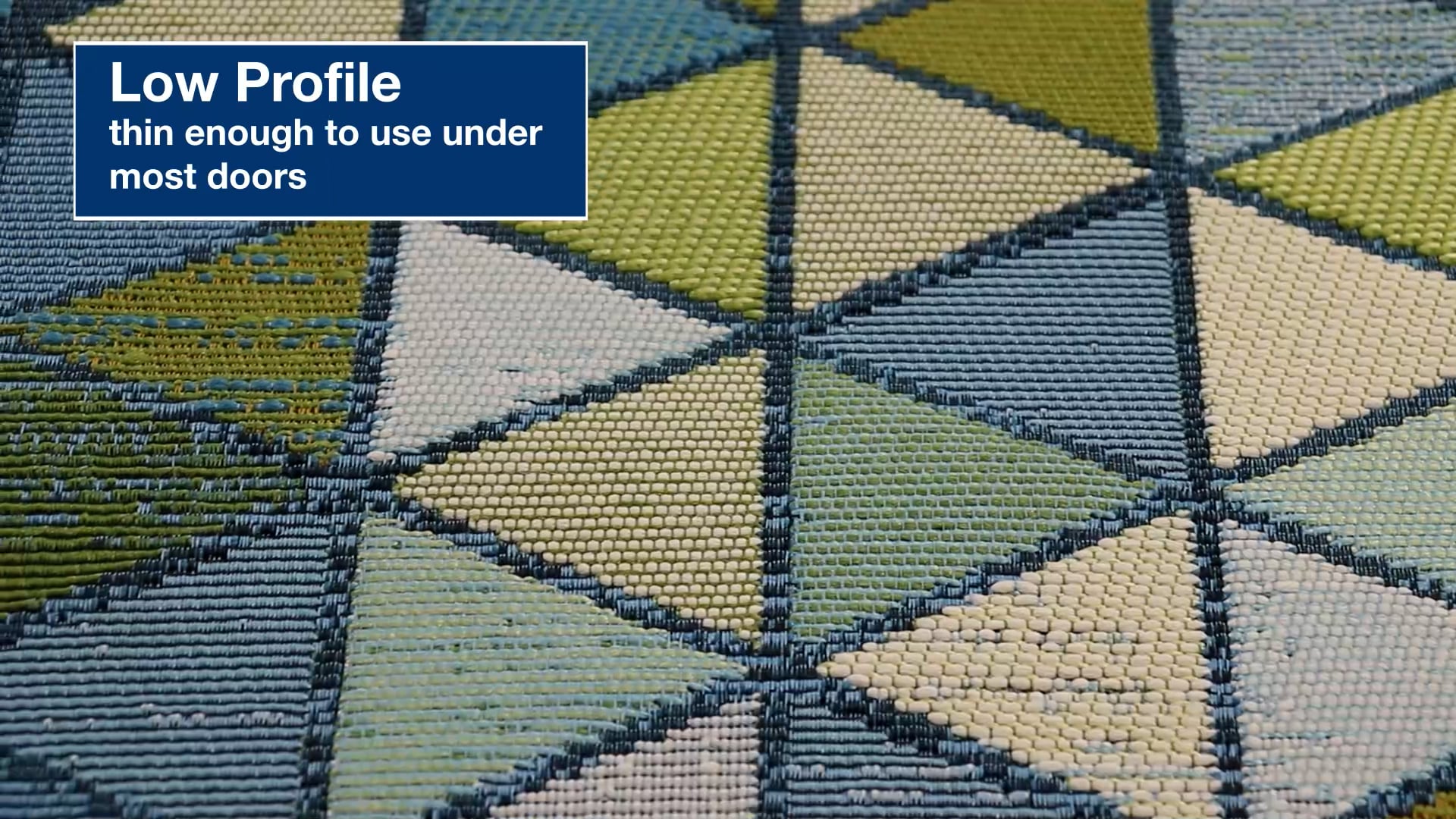 Marina Triangle Border Indoor/Outdoor Rug, 7'10"x9'10" - Contemporary ...